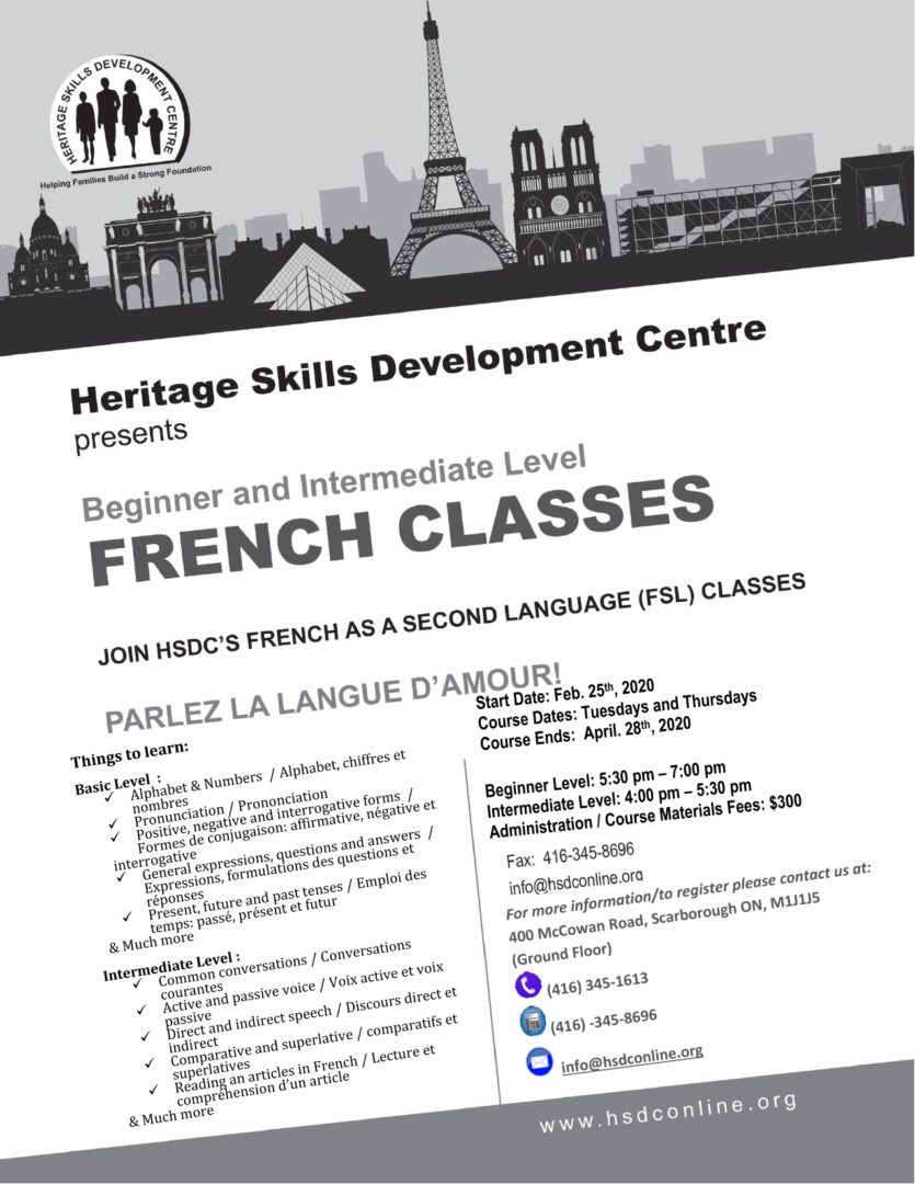 French As A Second Language(FSL) 2018 – HSDC