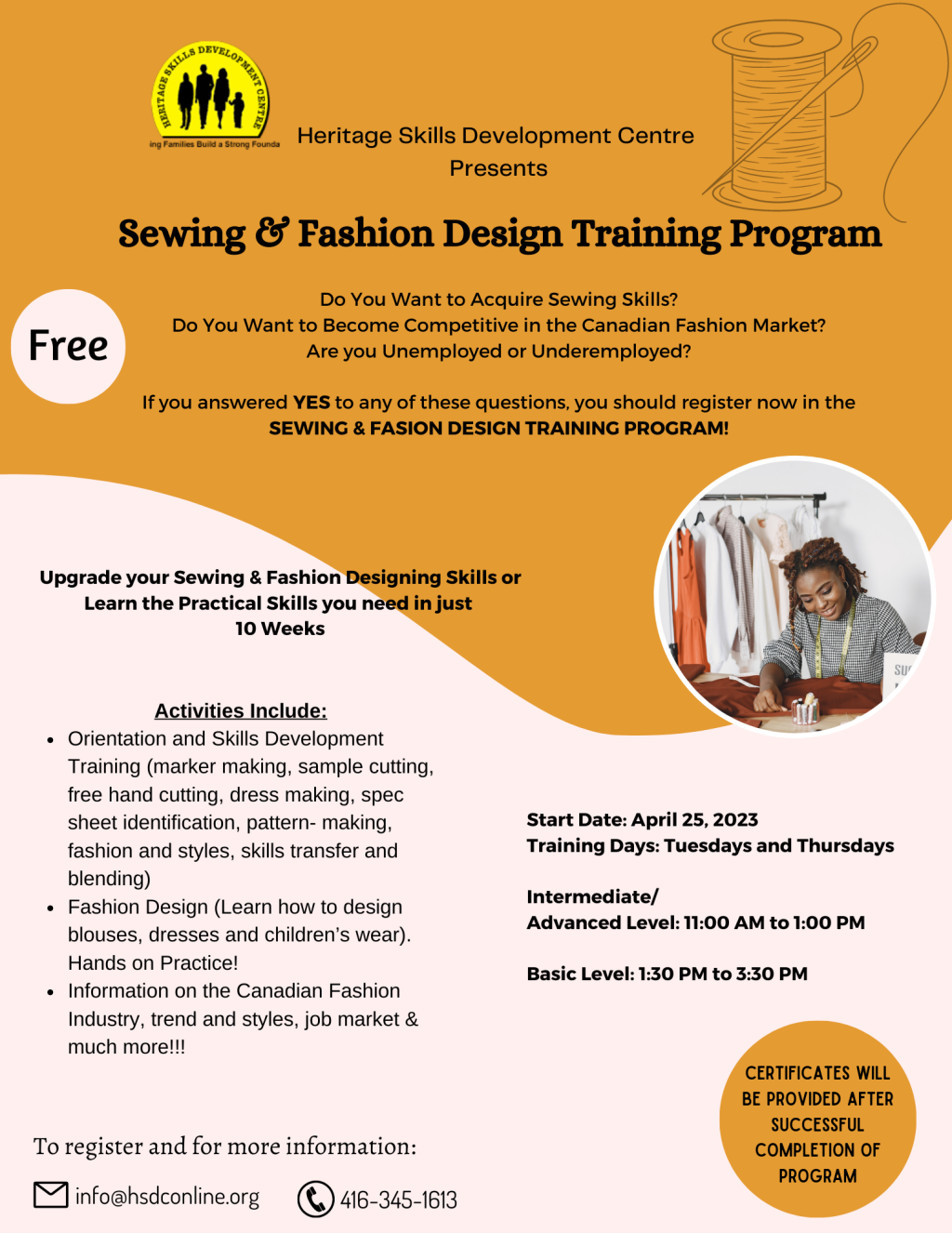 Sewing & Fashion Design Training Program – HSDC