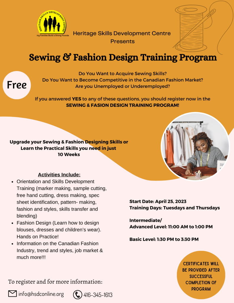 Sewing & Fashion Design Training Program – HSDC