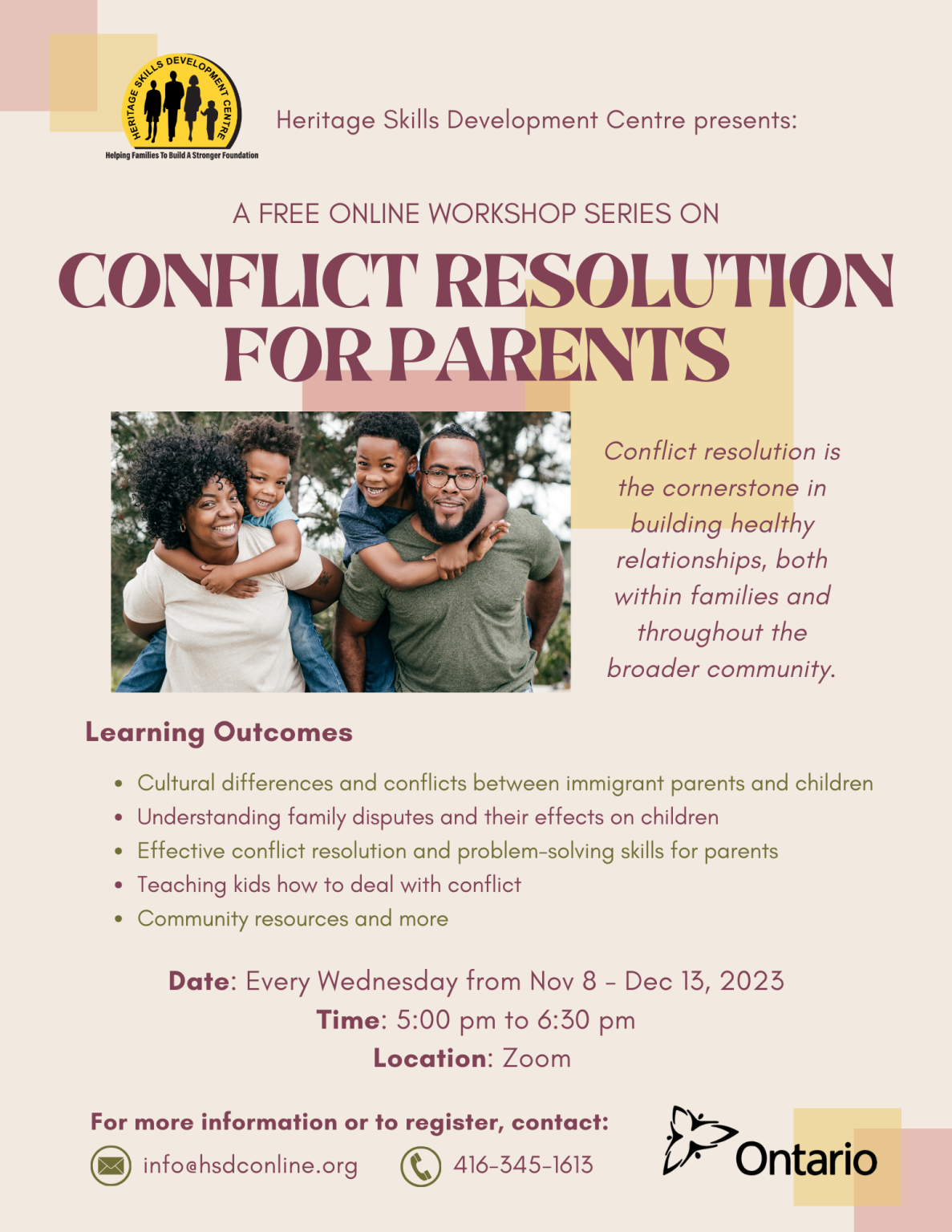 ONLINE Conflict Resolution workshop – HSDC